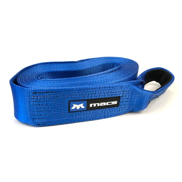 4" x 30' 37,000 lb. Recovery Strap - Blue | Mac's Custom Tie-Downs