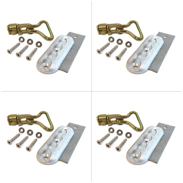 Triple Stud Anchor Plate Kit with Idler (4-Pack) | Mac's Custom Tie-Downs