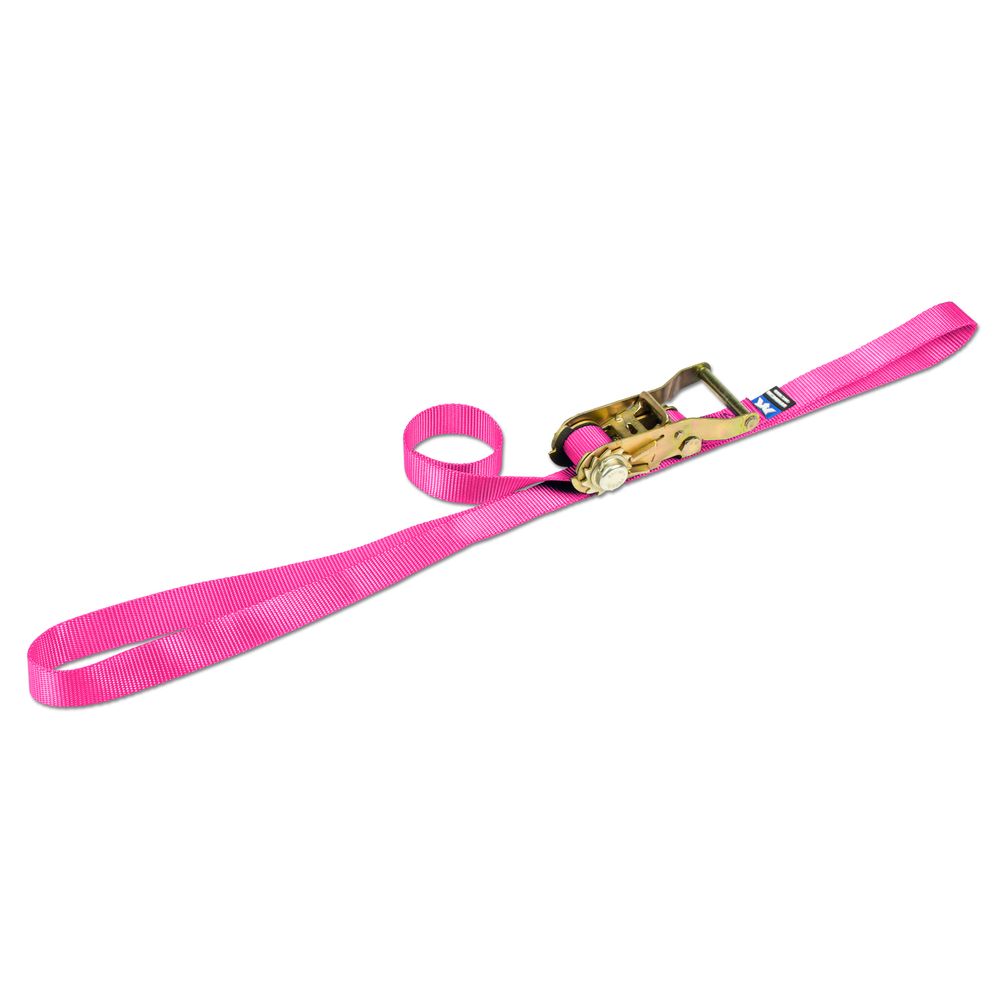 1" x 4' Continuous Loop Ratchet Utility Strap - Pink | Mac's Custom Tie ...