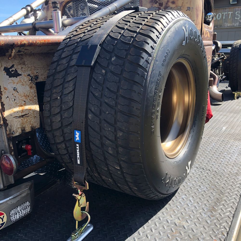 2" x 10' Tire Block Strap Pack with E-Track Ends - Orange | Mac's ...